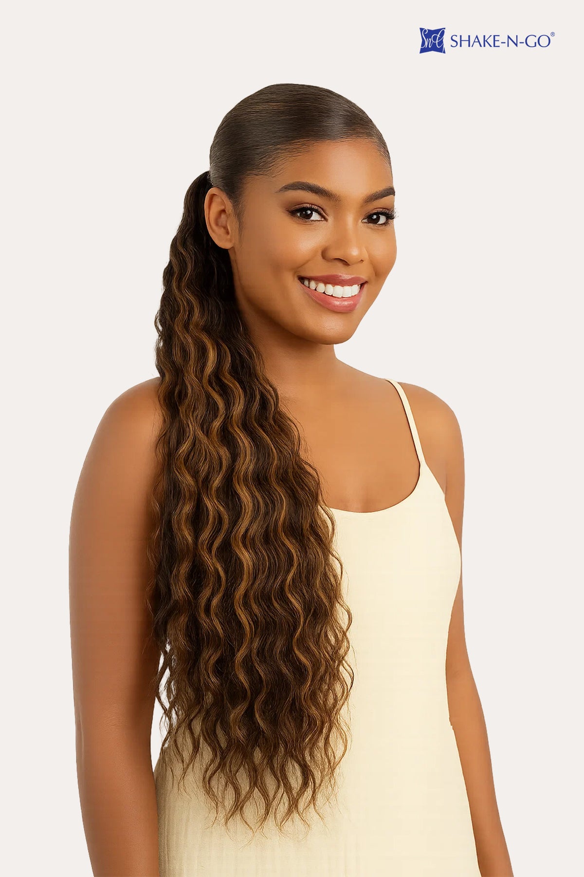 SHAKE N GO ORGANIQUE SECRET POCKET PONYPRO - BREEZY WAVE 26"