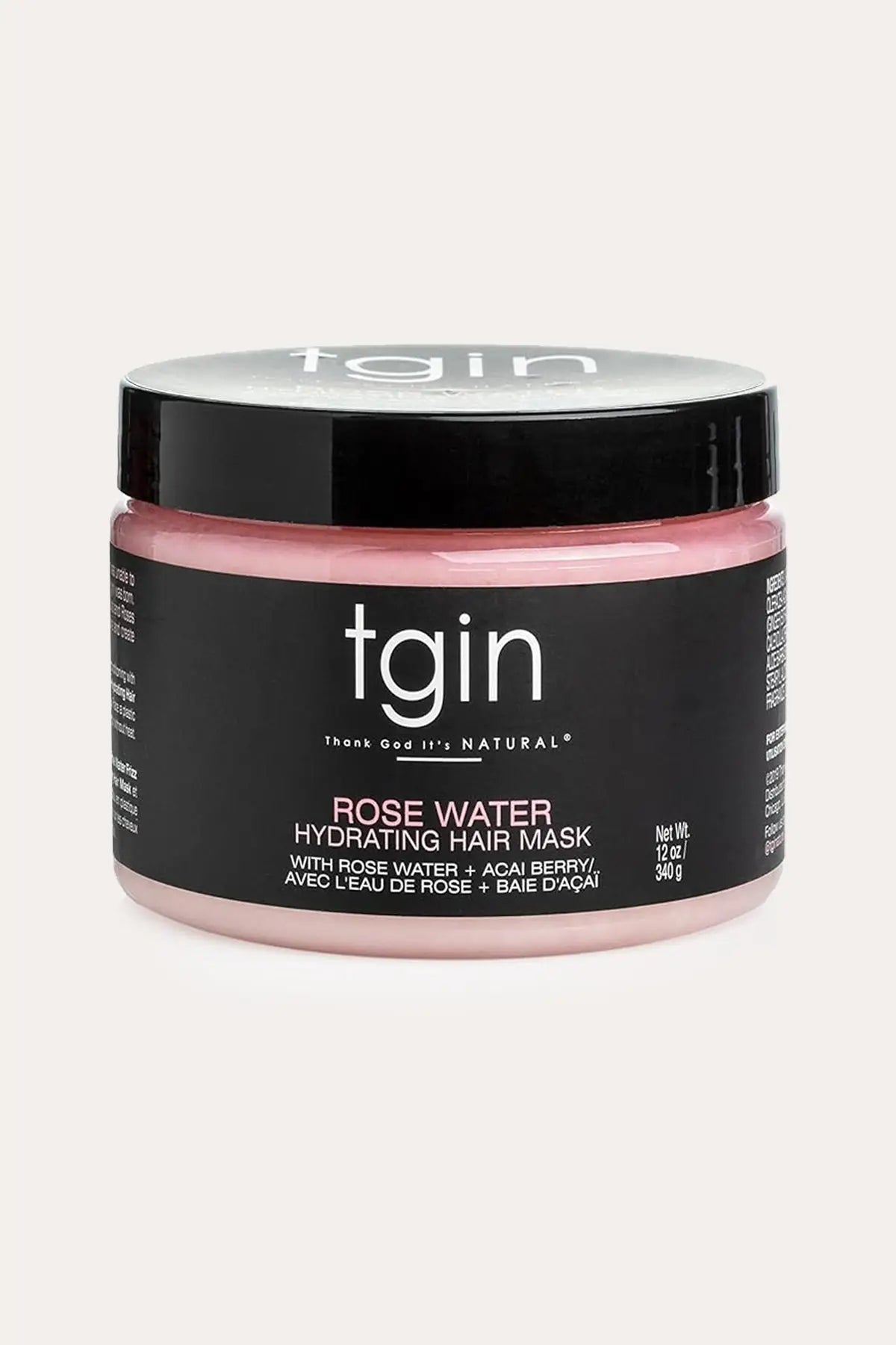 TGIN ROSE WATER HYDRATING HAIR MASK 12oz