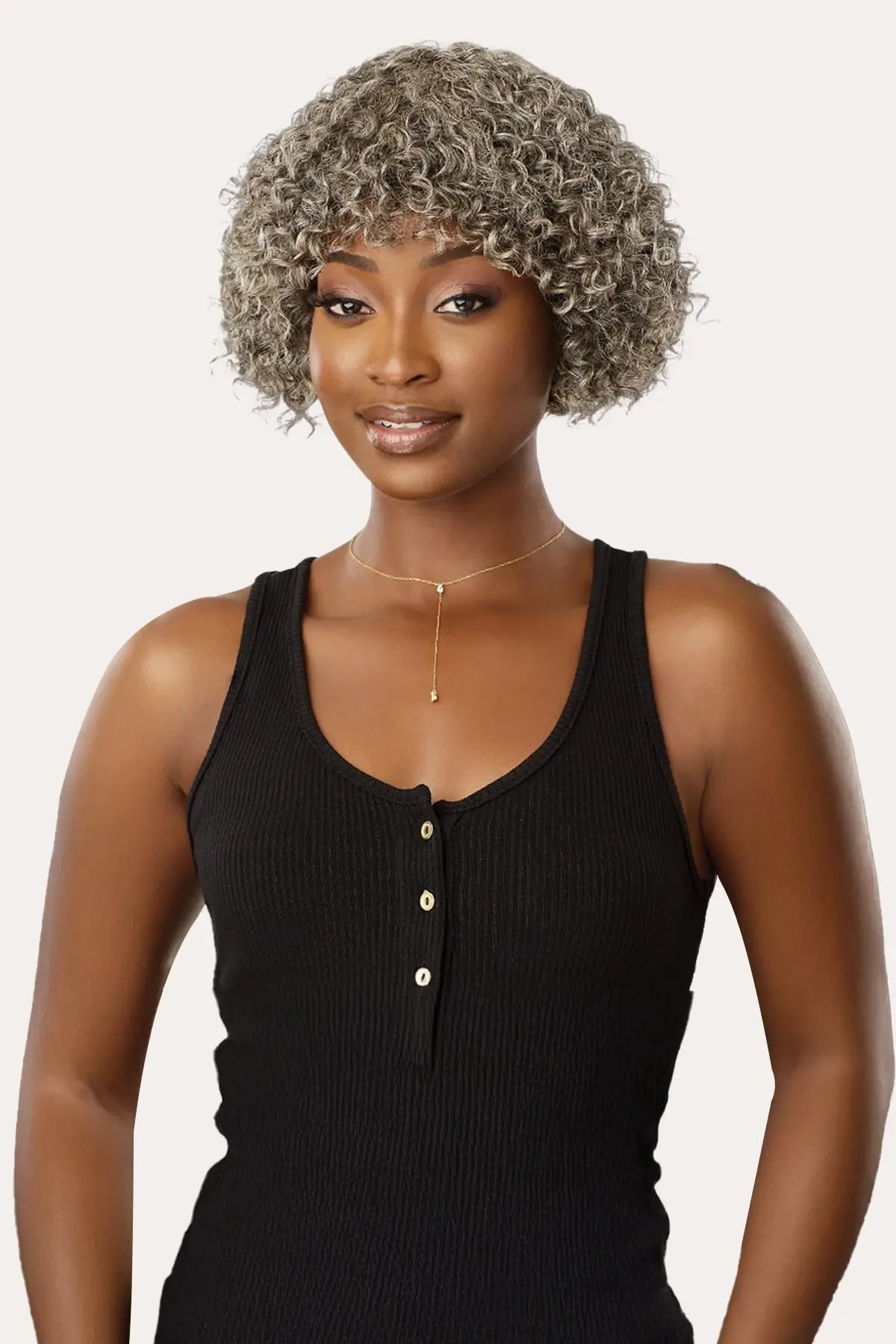 OUTRE FAB & FLY GRAY GLAMOUR HUMAN HAIR FULL WIG - RANDY