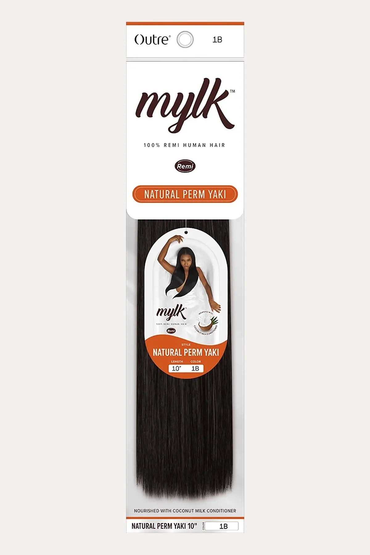 OUTRE MYLK 100% REMI HUMAN HAIR - NATURAL PERM YAKI 10"