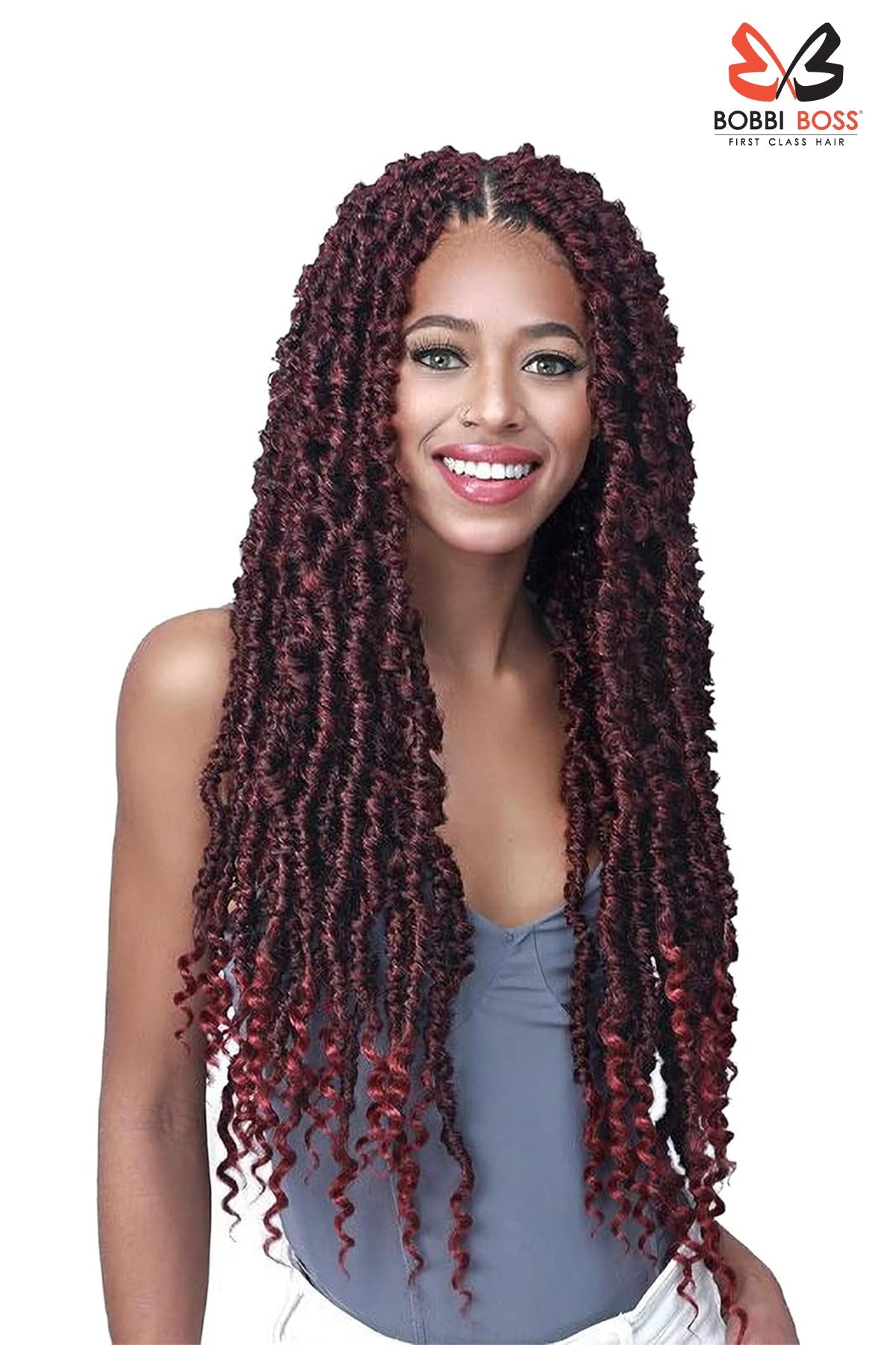 BOBBI BOSS NU 2X DISTRESSED BUTTERFLY LOCS CURLY TIPS