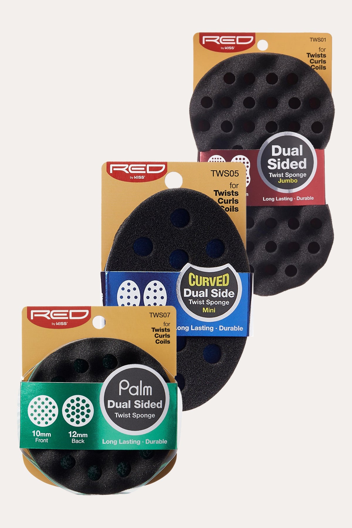 RED BY KISS DUAL SIDED TWIST SPONGE