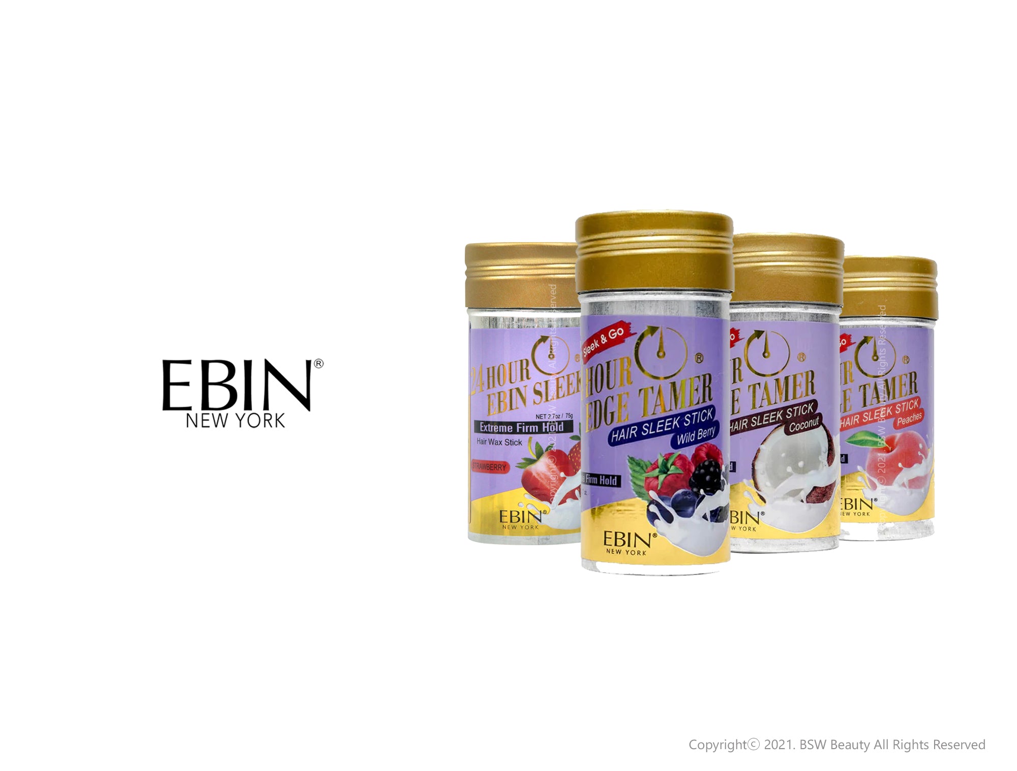 EBIN NEW YORK 24 HOUR EBIN SLEEK HAIR WAX STICK 0.53oz