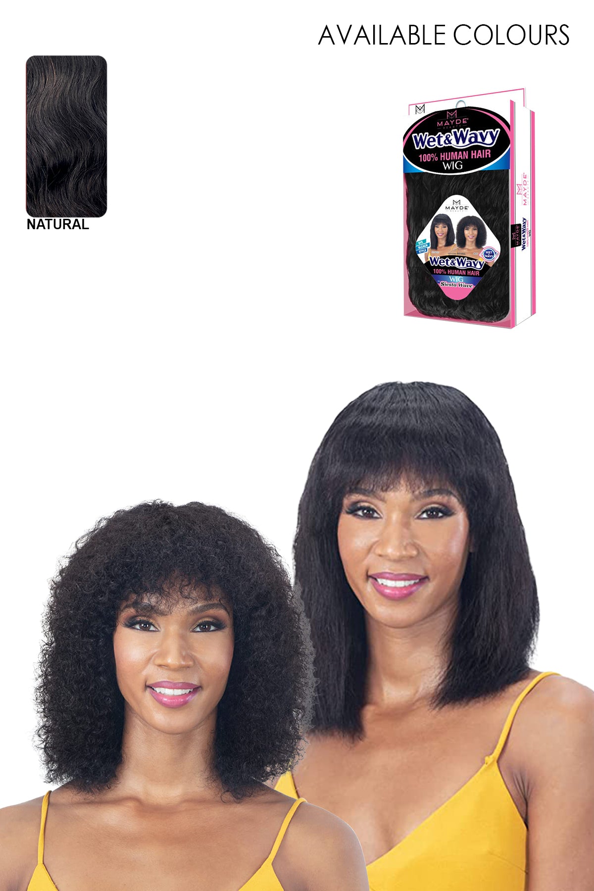 MAYDE BEAUTY 100% HUMAN HAIR WET & WAVY WIG SIESTA WAVE