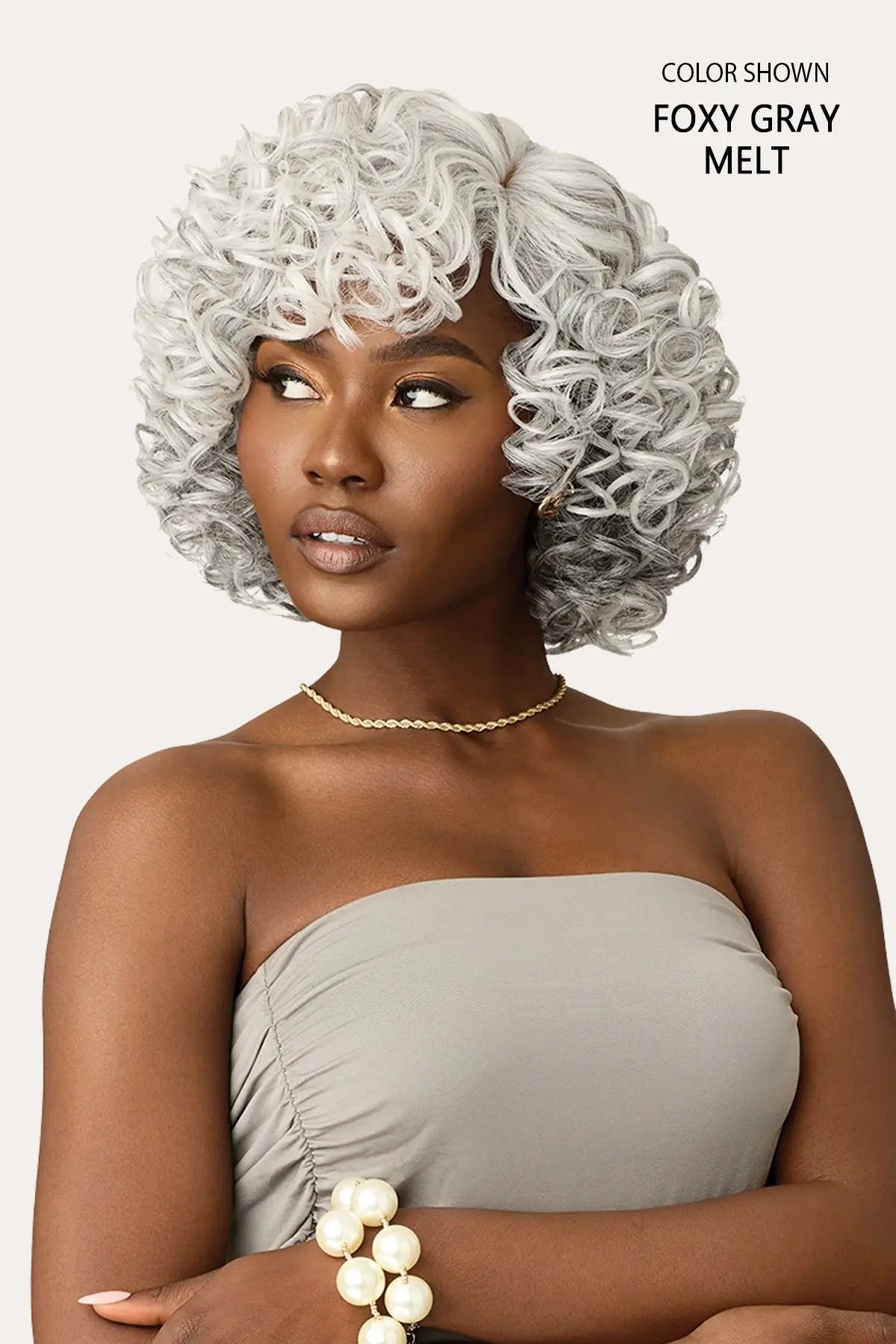 OUTRE WIG POP GRAY GLOW FULL WIG - GLOW 1
