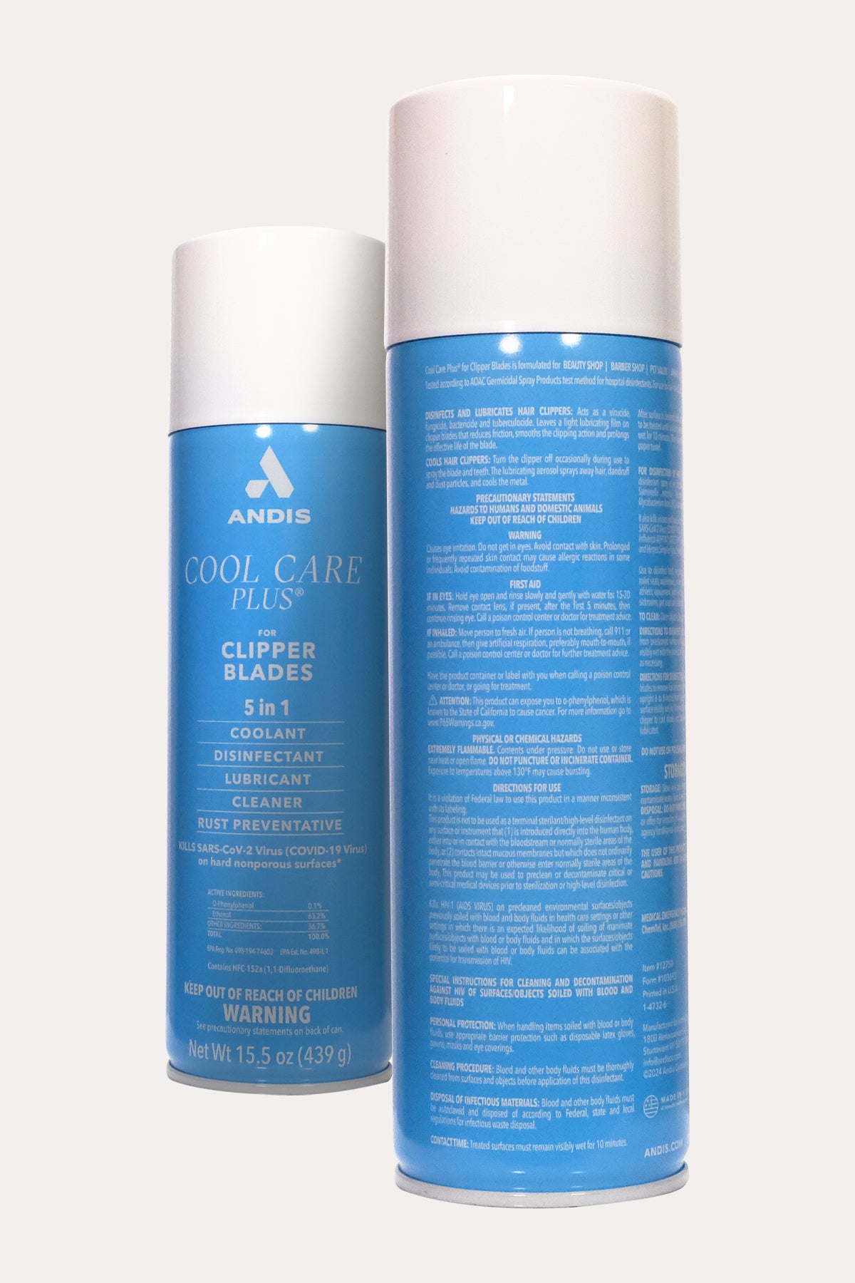 ANDIS COOL CARE PLUS 5 IN 1 CLIPPER SPRAY 15.5oz