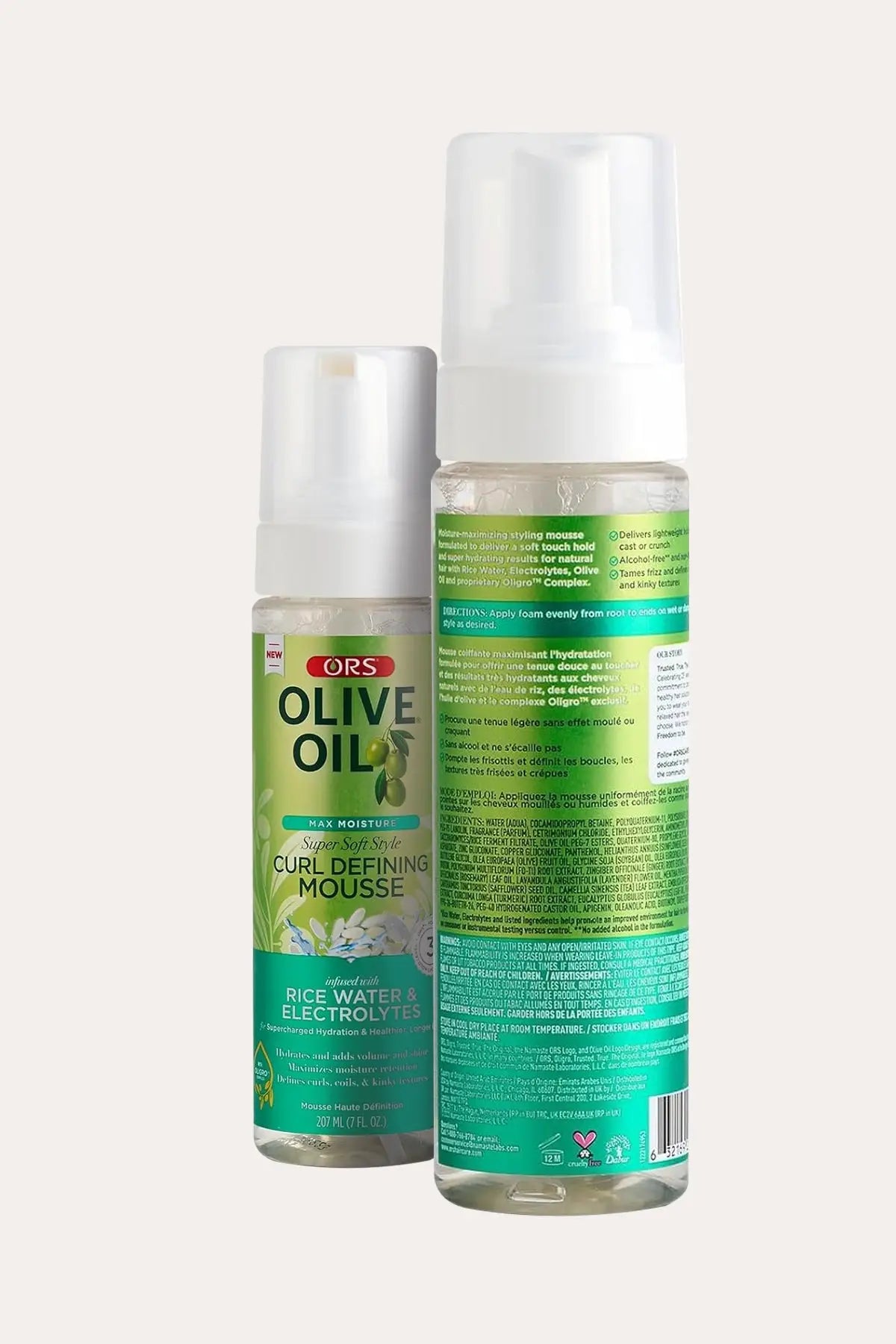 ORS OLIVE OIL MAX MOISTURE SUPER SOFT STYLE CURL DEFINING MOUSSE 7oz