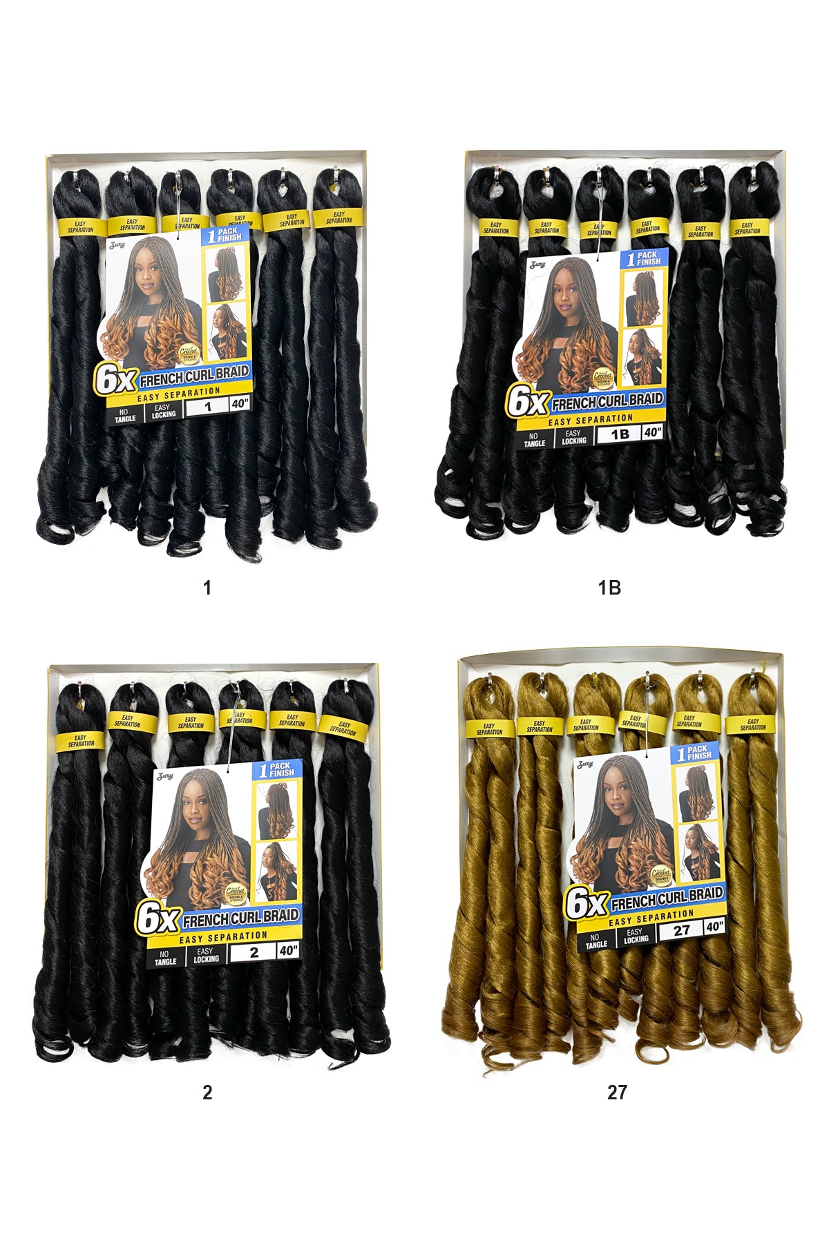 ZURY 6X FRENCH CURL BRAID 40"