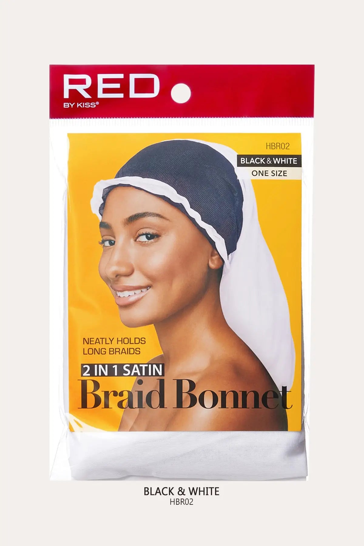 RED BY KISS SILKY SATIN BRAID BONNET