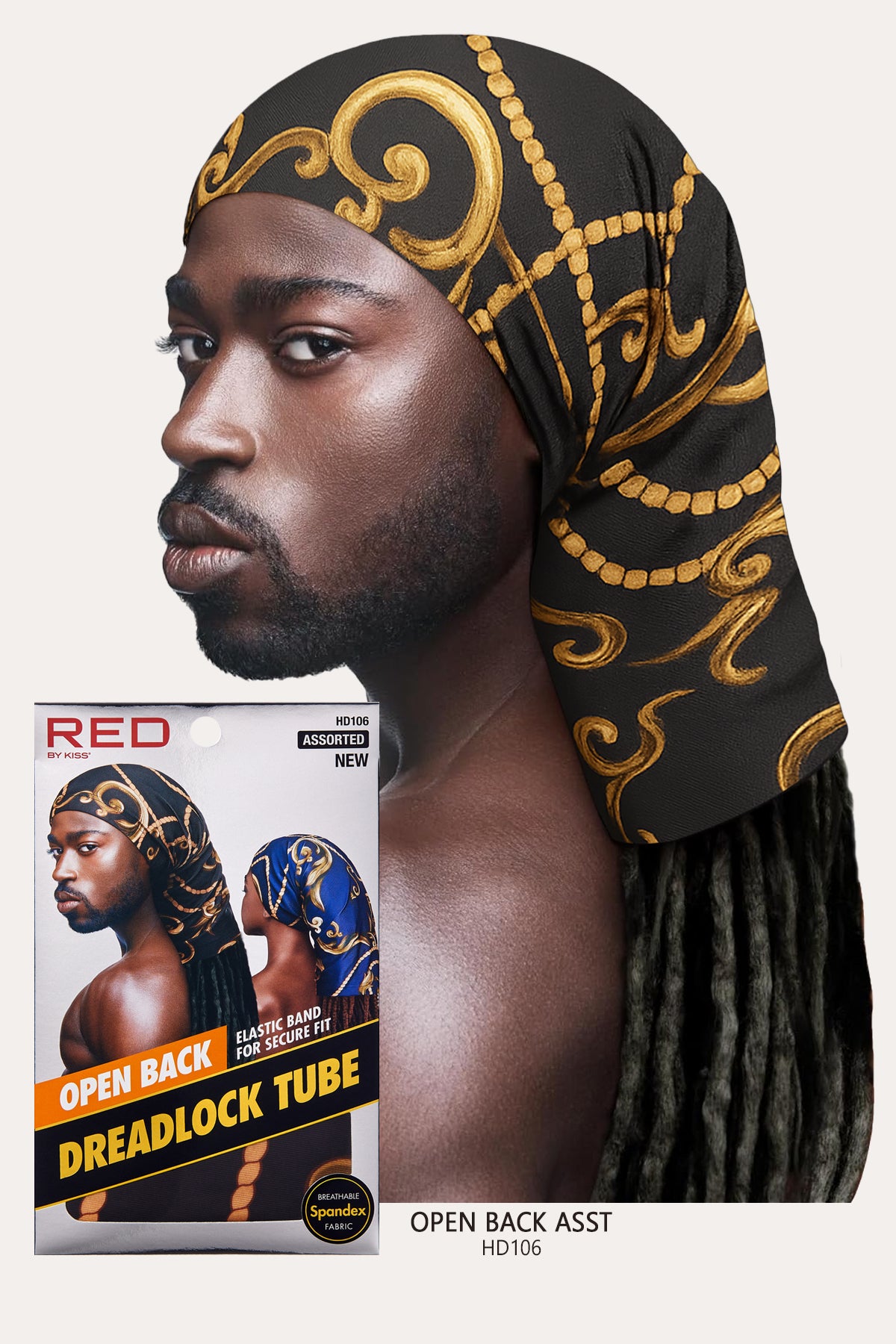 RED BY KISS DREADLOCK TUBE/BAND