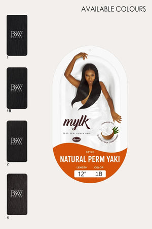 OUTRE MYLK 100% REMI HUMAN HAIR - NATURAL PERM YAKI 12"