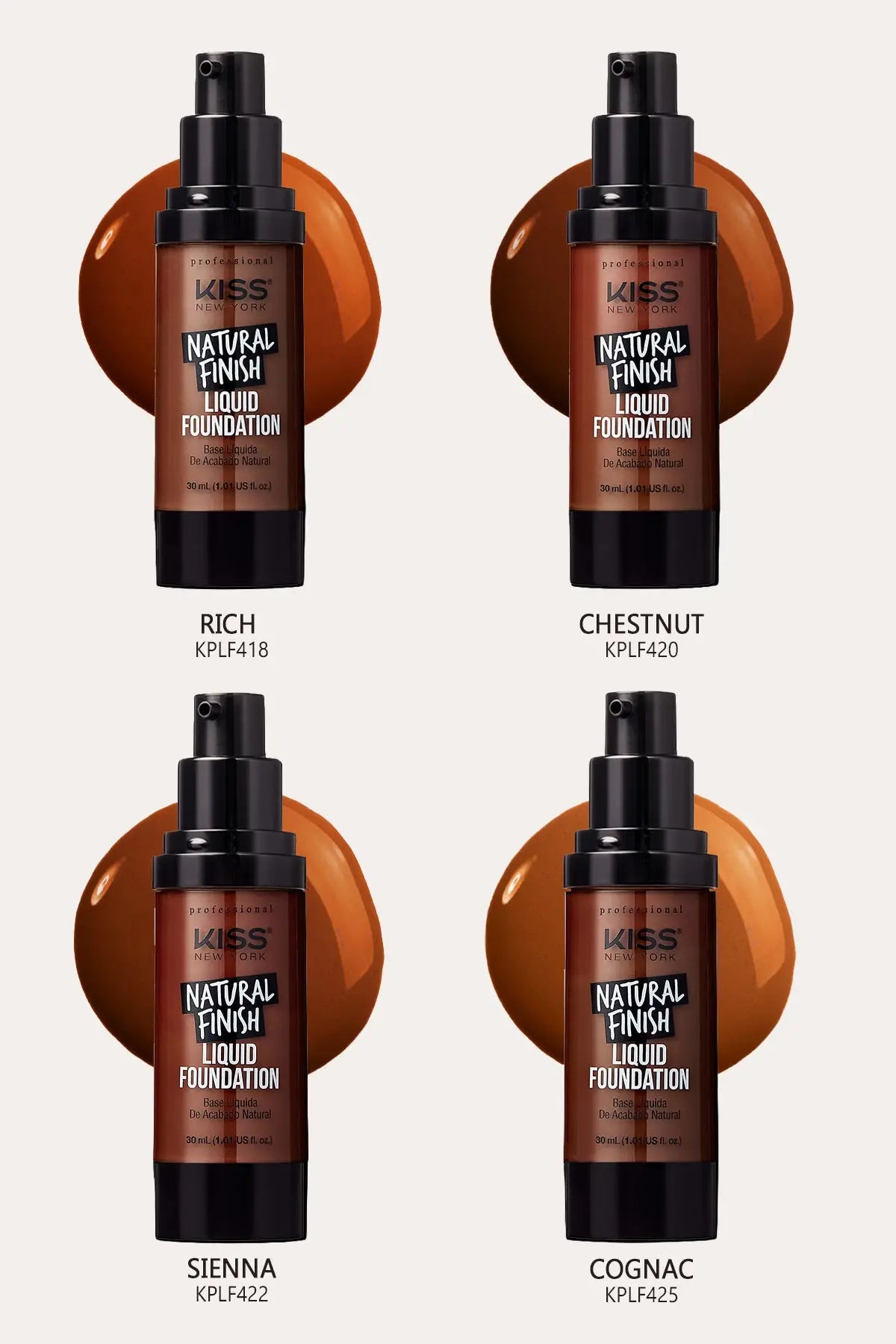 KISS NEW YORK NATURAL FINISH PRO LIQUID FOUNDATION