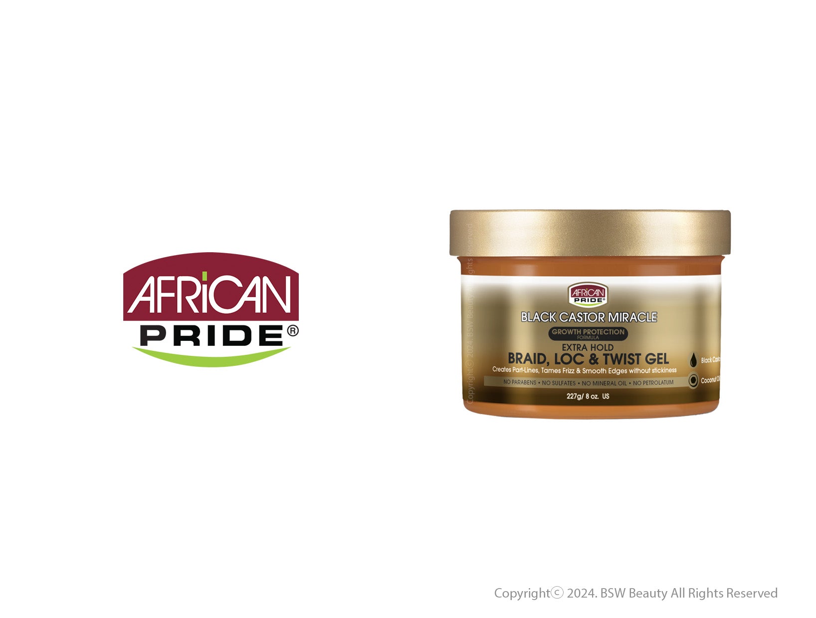 AFRICAN PRIDE BRAID LOC & TWIST GEL 8oz