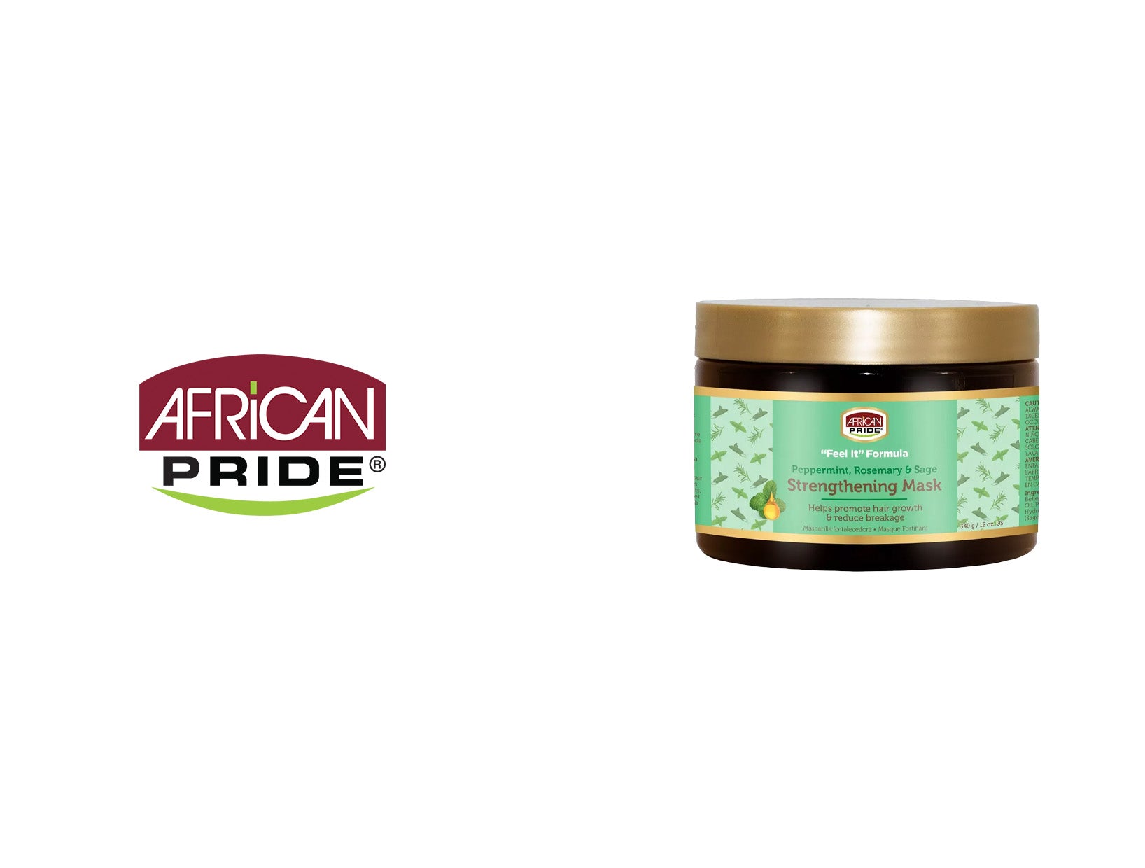 AFRICAN PRIDE FEEL IT FORMULA STRENGTHENING MASK HAIR TREATMENT 12oz