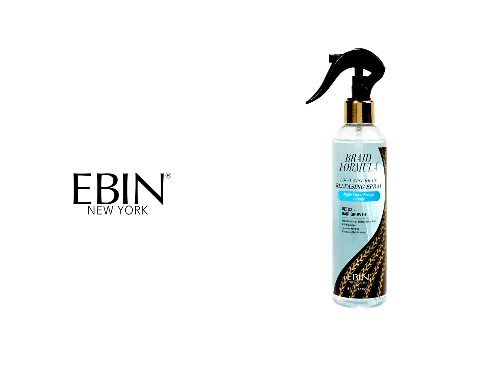 EBIN BRAID FORMULA RELEASING SPRAY - 8.5oz