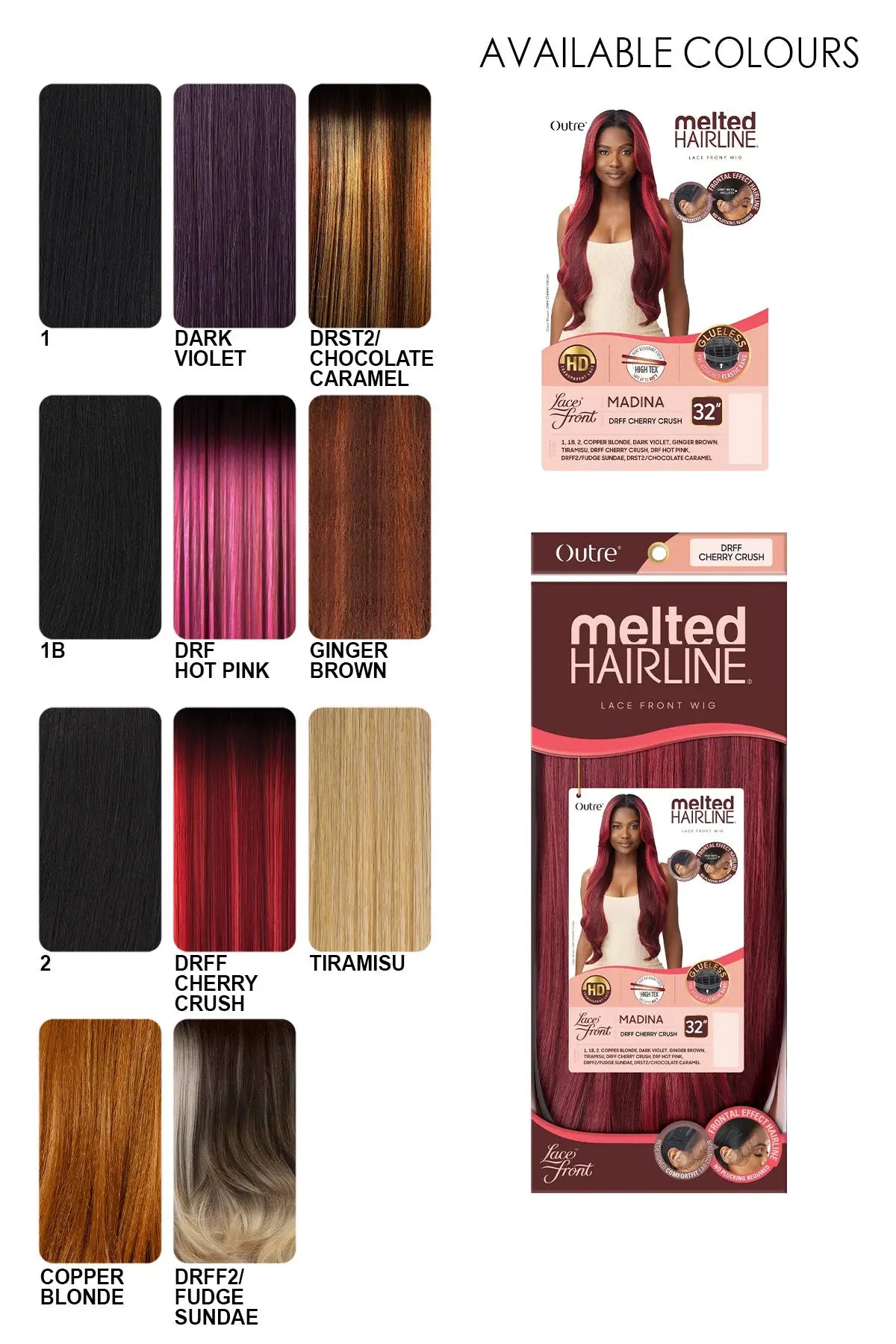 OUTRE MELTED HAIRLINE LACE FRONT WIG - MADINA