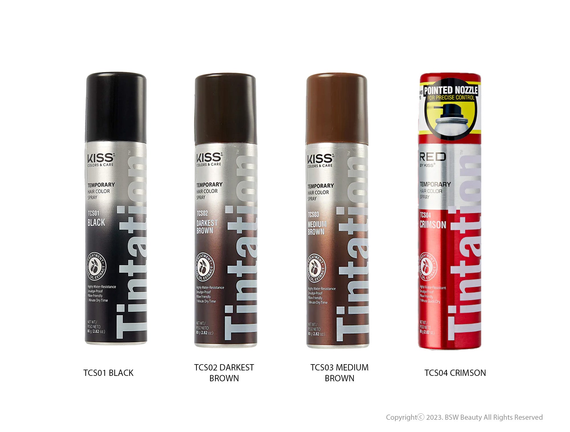 KISS NEW YORK TINTATION TEMPORARY HAIR COLOR SPRAY 2.82oz