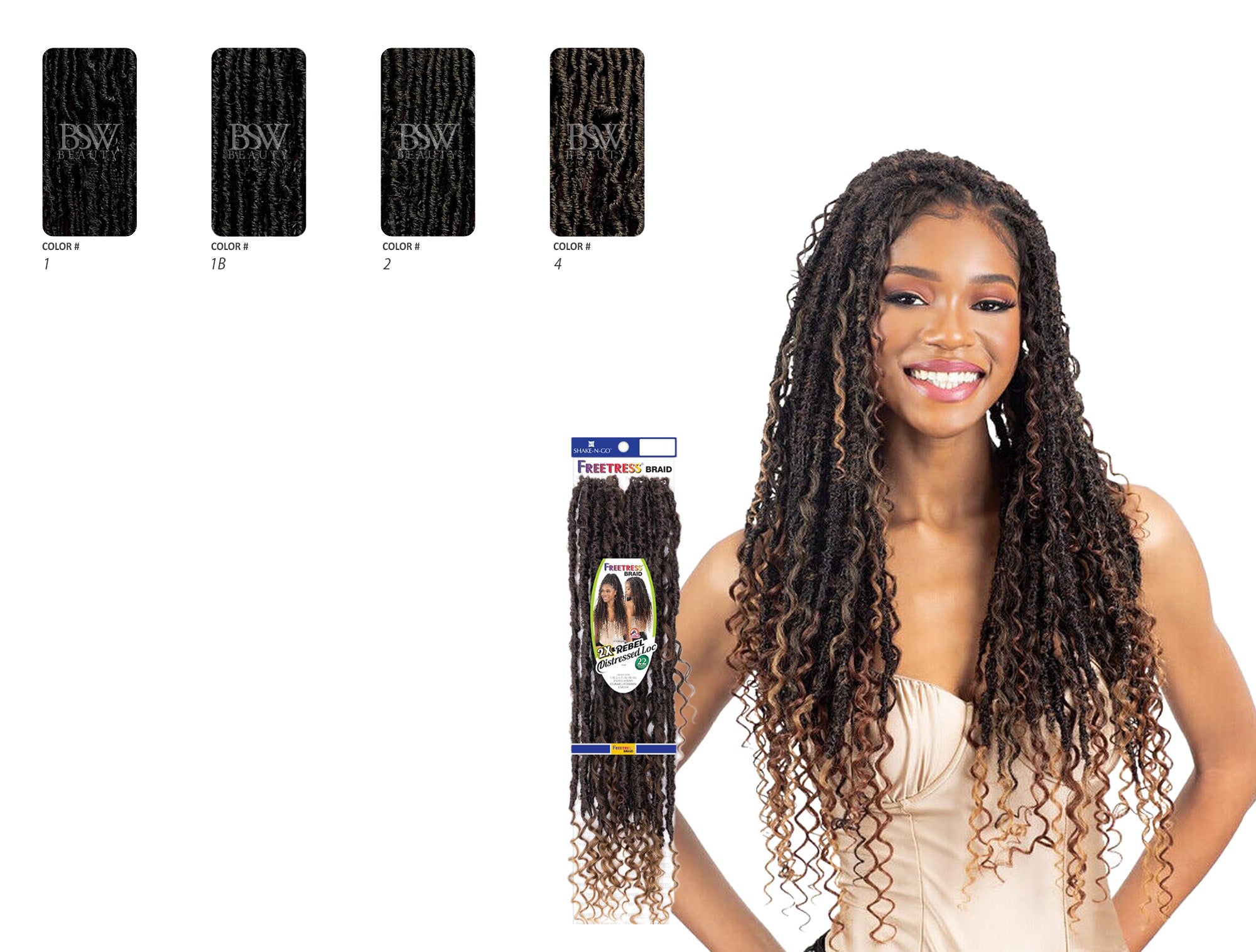 SHAKE N GO 2X REBEL DISTRESSED LOC 22"