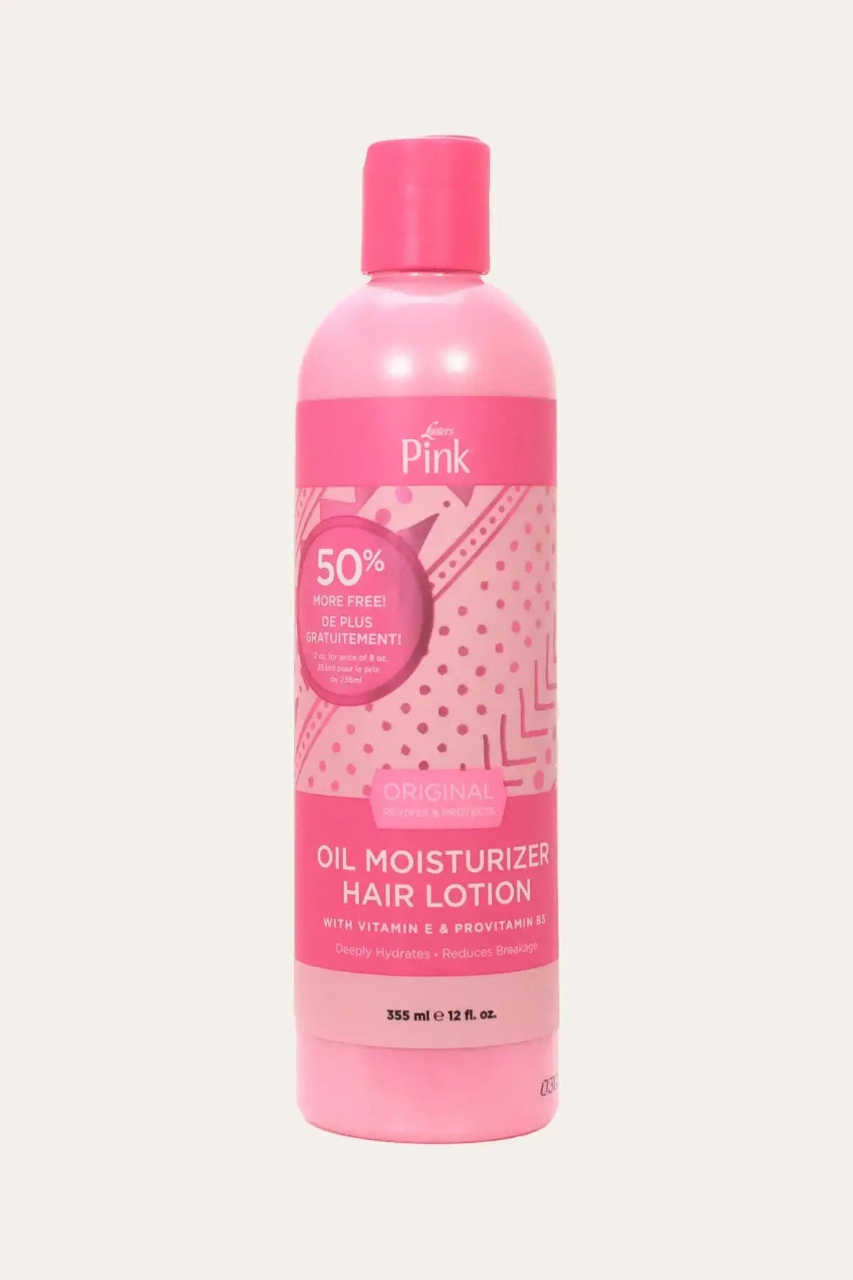 LUSTER'S PINK ORIGINAL OIL MOISTURIZER HAIR LOTION - PROVITAMIN B5 HAIR ...