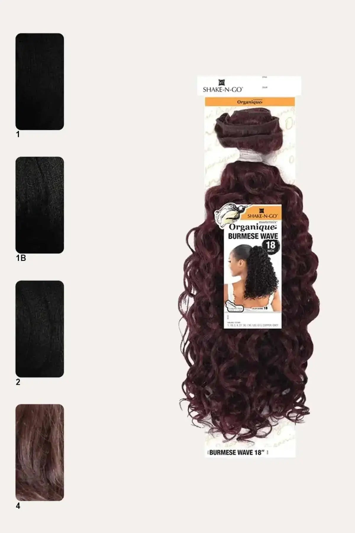 SHAKE N GO ORGANIQUE - BURMESE WAVE 18" - CURLY & PONYTAIL WEAVE