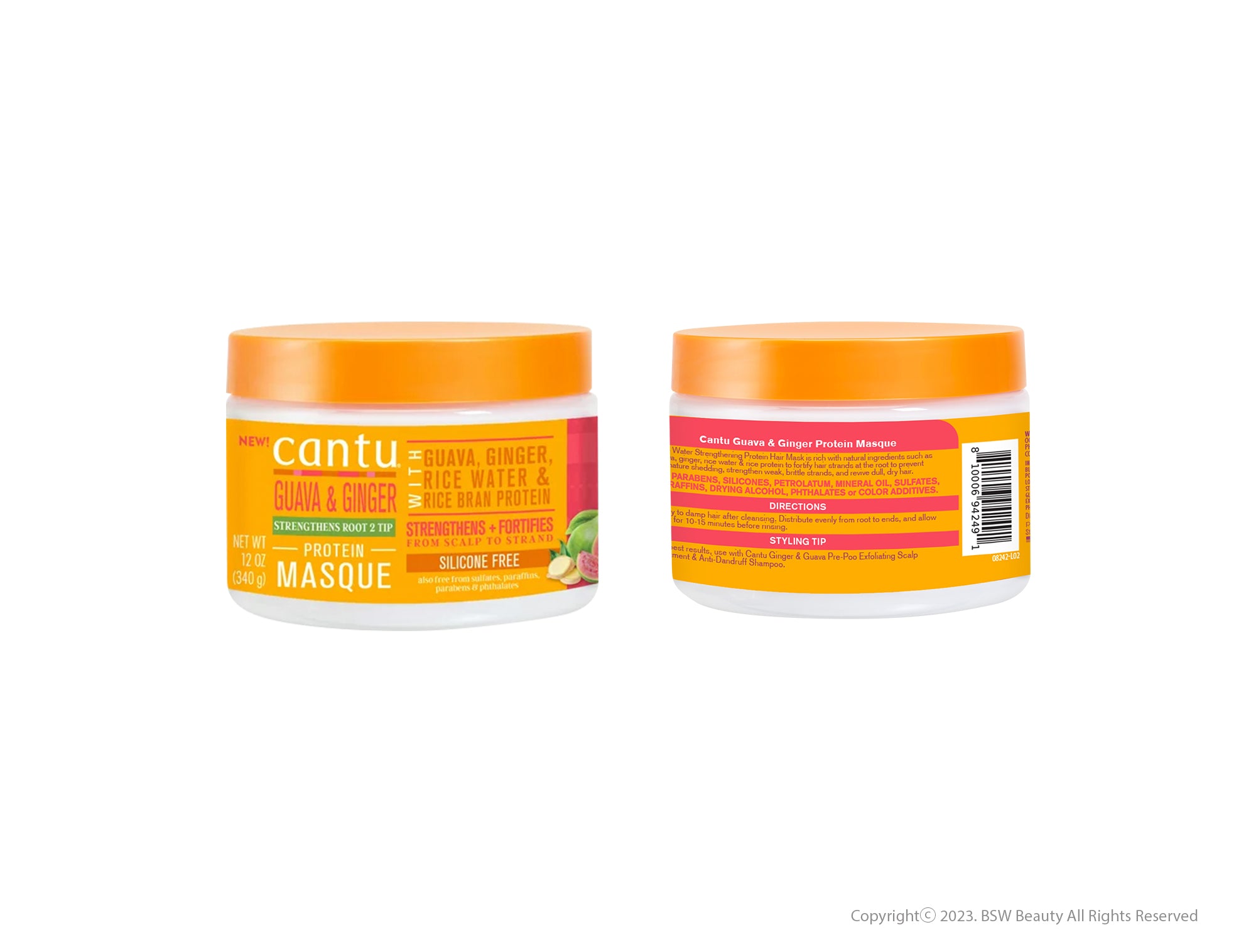 CANTU GUAVA & GINGER RICE WATER PROTEIN COND MASQUE 12oz
