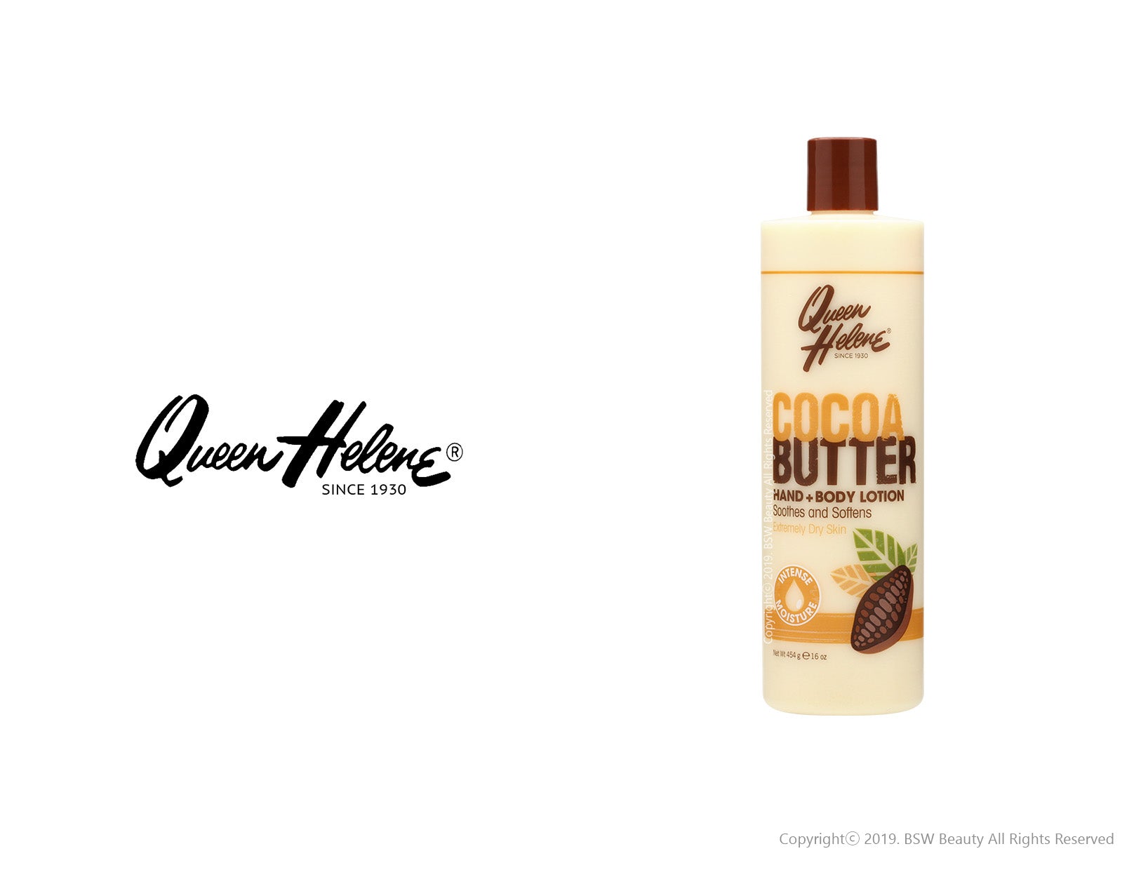 QUEEN HELENE COCOA BUTTER HAND + BODY LOTION 16oz