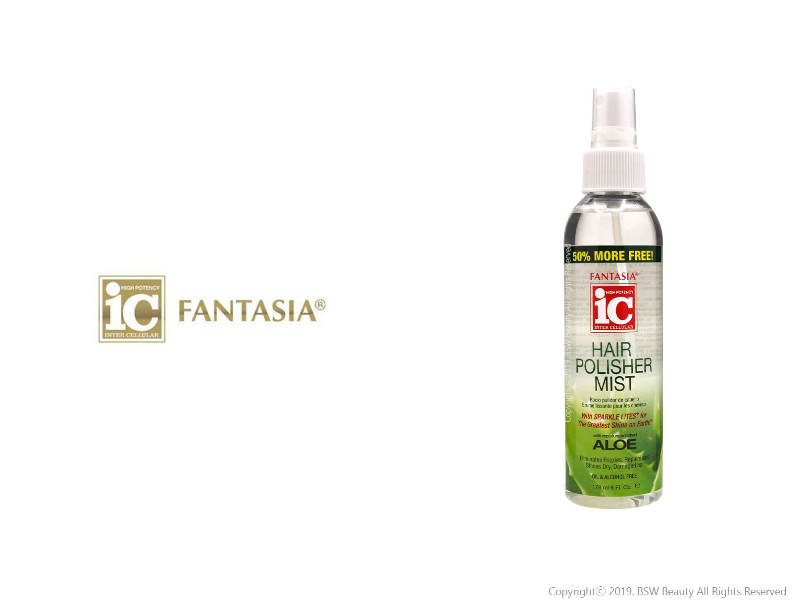 FANTASIA IC HAIR POLISHER MIST ALOE 6oz