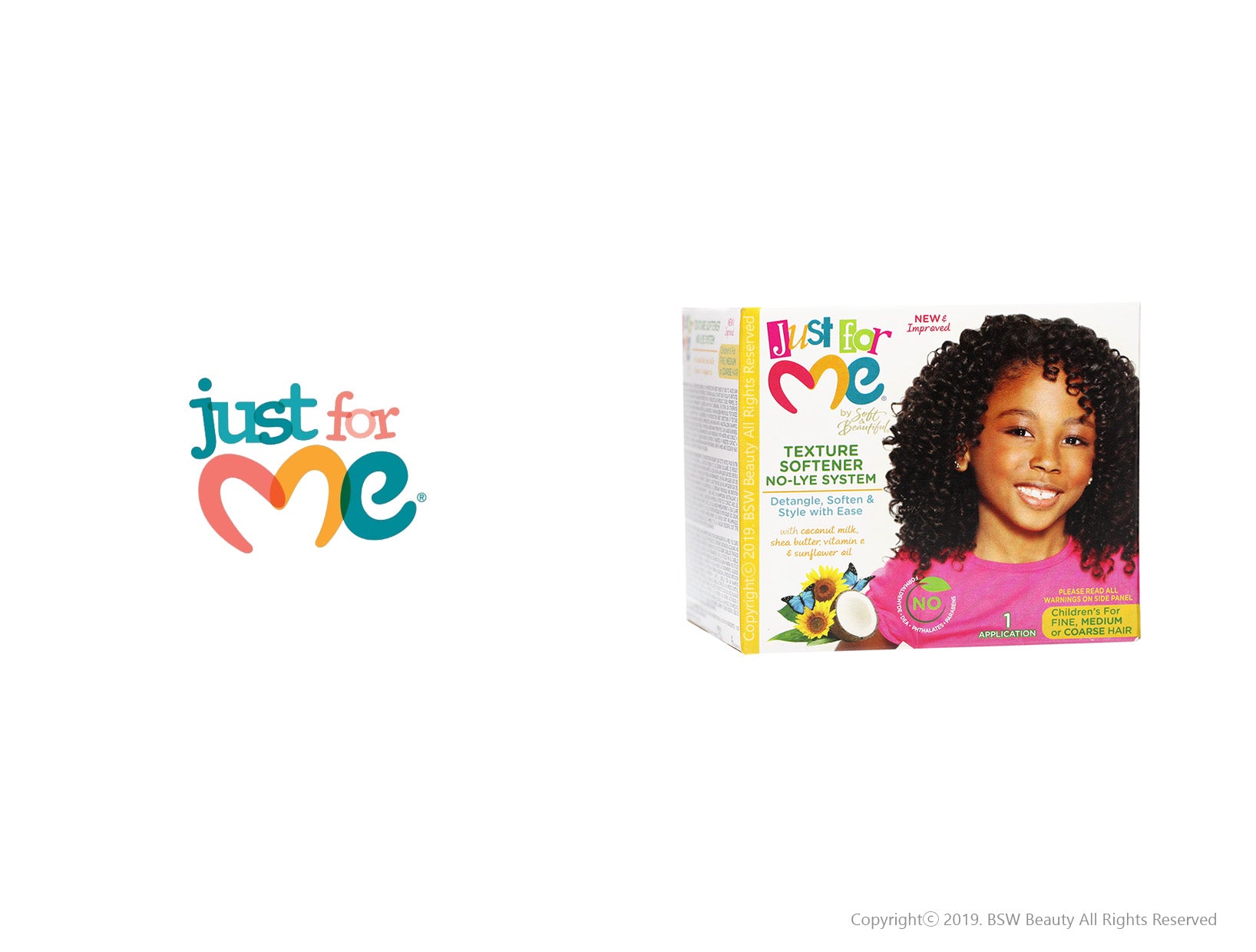 JUST FOR ME TEXTURE SOFTENER NO-LYE SYSTEM