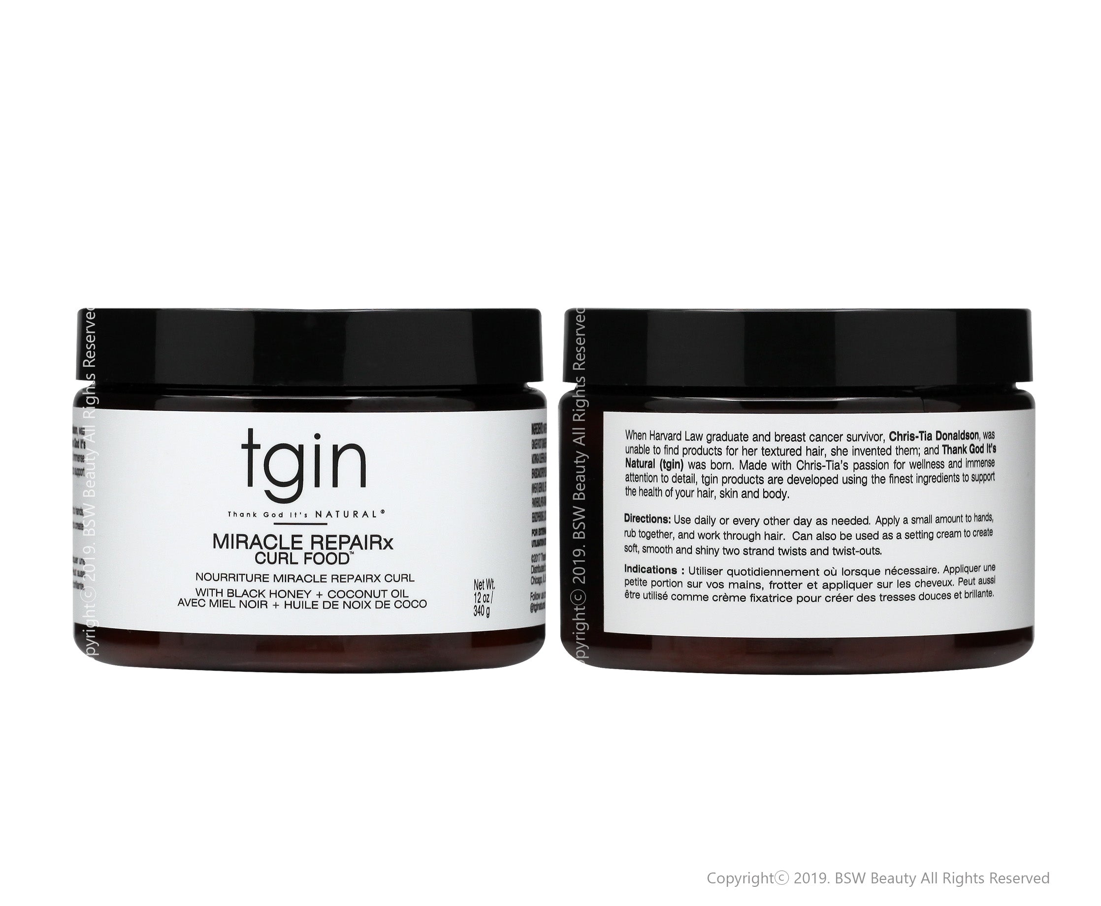 TGIN MIRACLE REPAIRX CURL FOOD DAILY MOISTURIZER 12oz