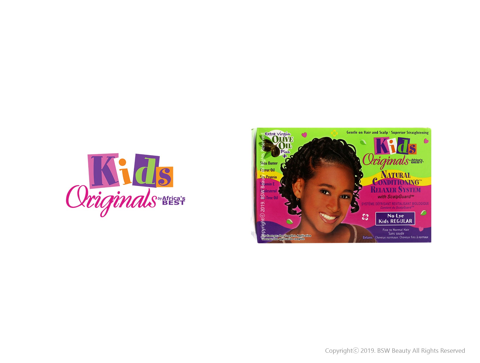 AFRICA'S BEST KIDS ORIGINALS NATURAL CONDITIONING RELAXER SYSTEM KIT