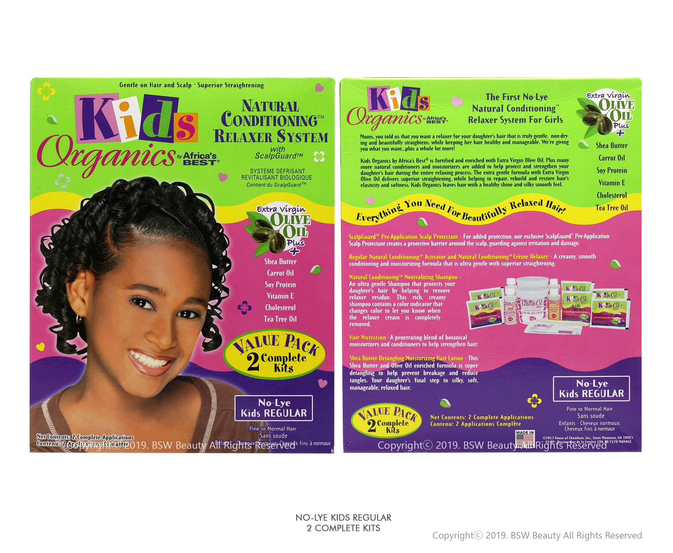 AFRICA'S BEST KIDS ORIGINALS NATURAL CONDITIONING RELAXER SYSTEM KIT