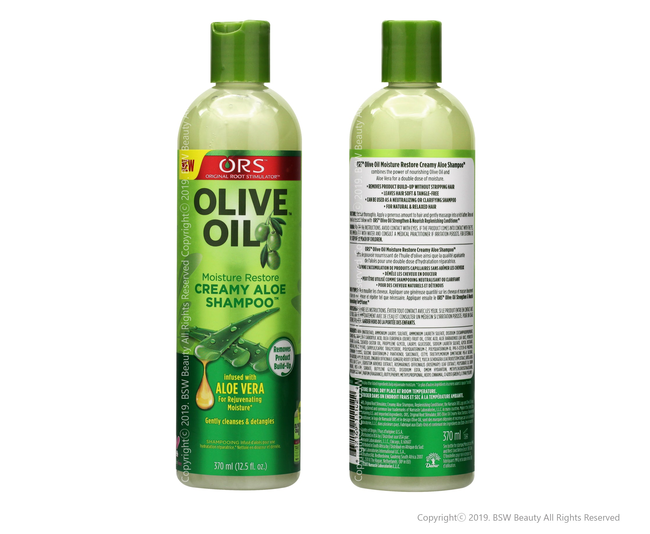 ORS OLIVE OIL MOISTURE RESTORE CREAMY ALOE SHAMPOO 12.5oz