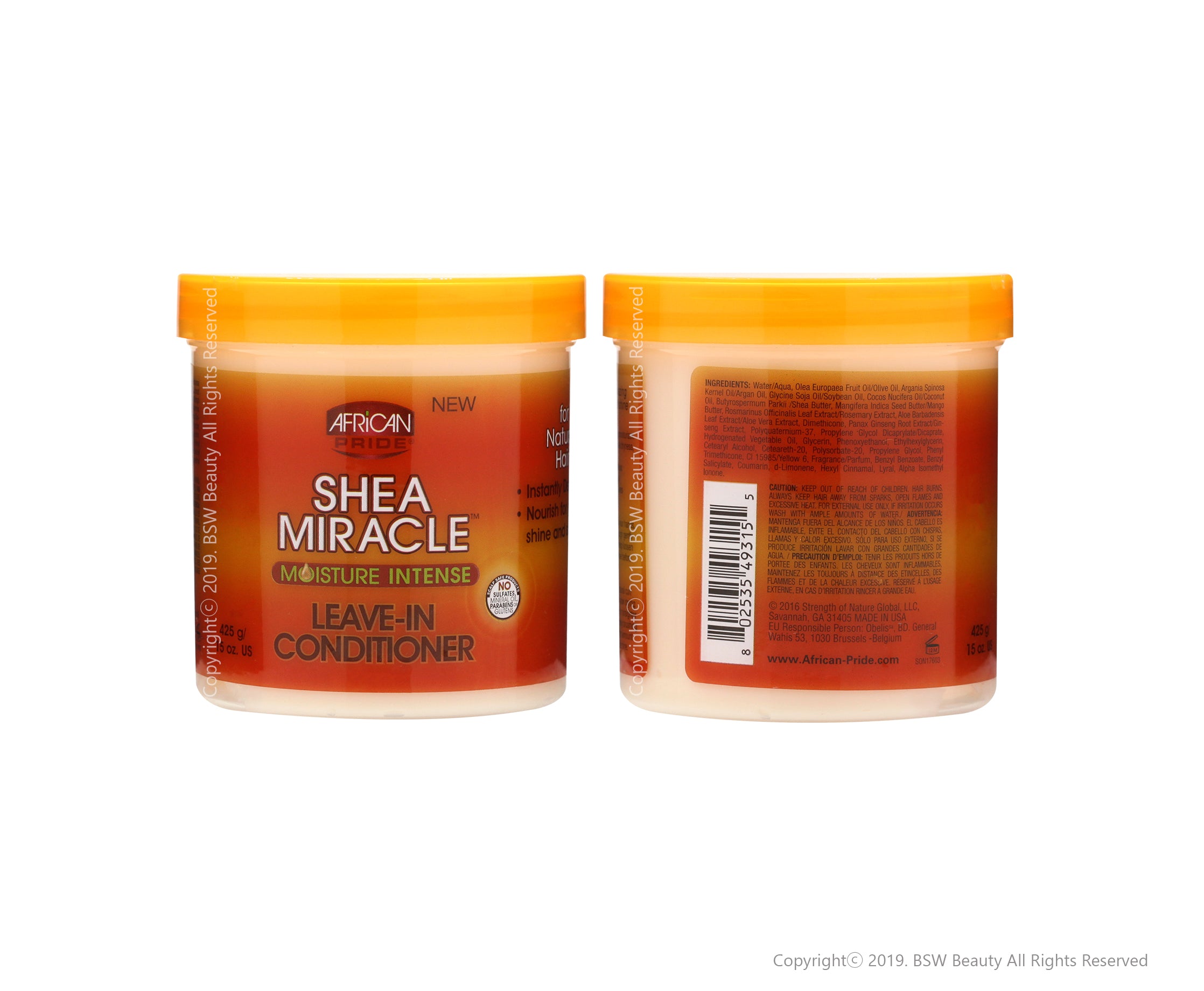 AFRICAN PRIDE SHEA MIRACLE MOSITURE INTENSE LEAVE-IN CONDITIONER 15oz