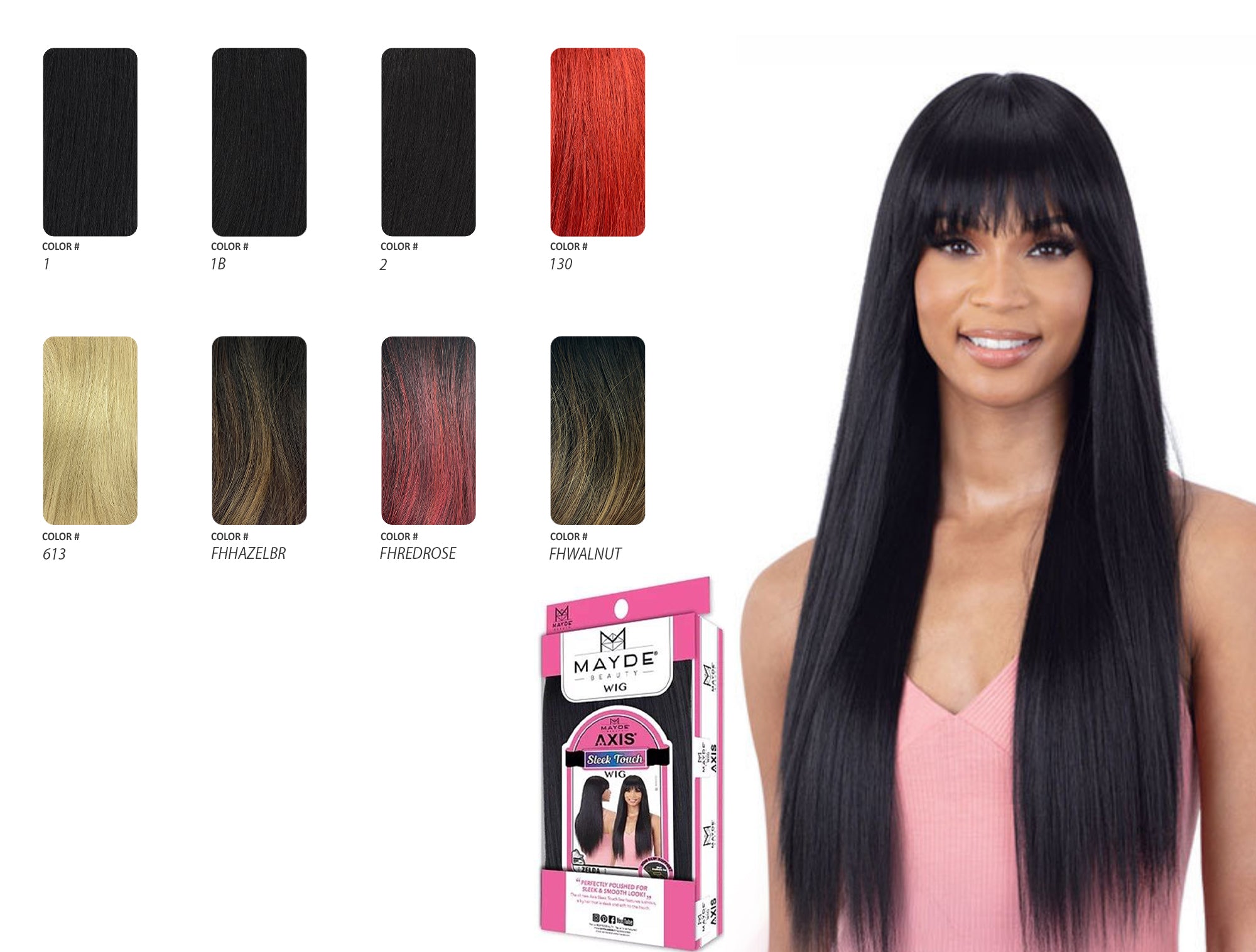 MAYDE BEAUTY AXIS SYNTHETIC LACE FRONT WIG ZELDA